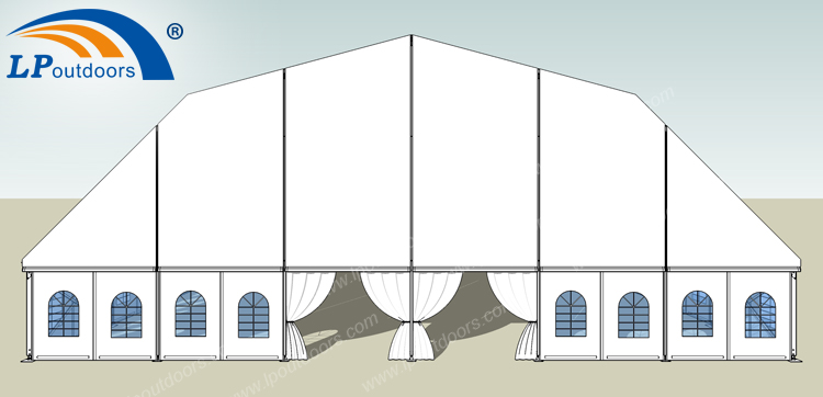 30m clear span waterproof luxury polygon tent for outdoors concert event